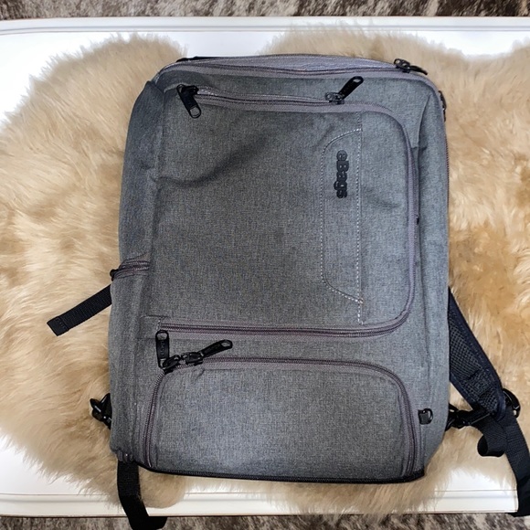 EBag | Bags | Ebag Professional Slim Laptop Backpack Weekender Greyorange Lining Padd D Euc ...